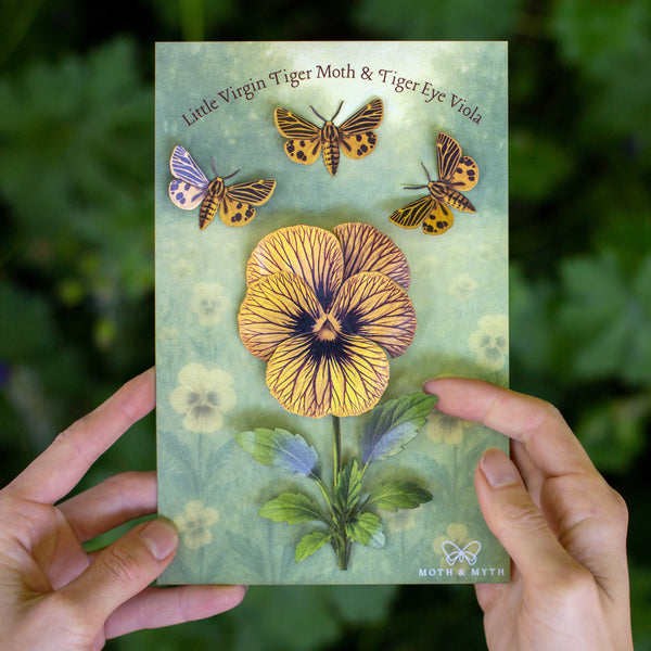 💫New💫 Little Virgin Tiger Moth & Tiger Eye Viola Set - Moth & Myth