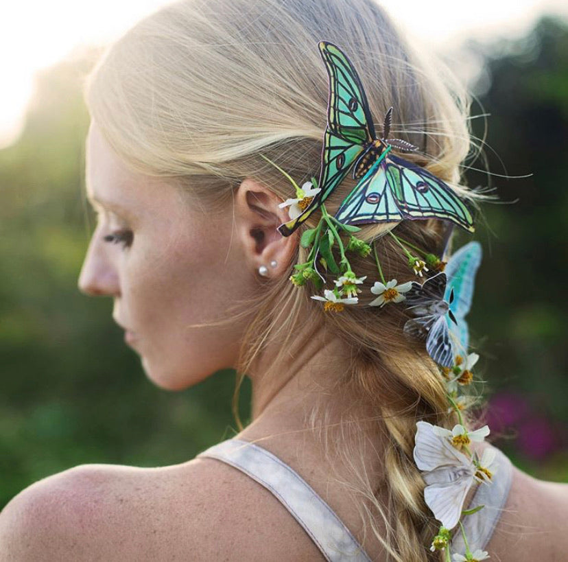 Paper Spanish Moon Moth Set - 'Jade' - Moth & Myth